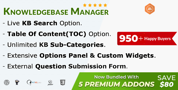 BWL Knowledge Base Manager by xenioushk | CodeCanyon
